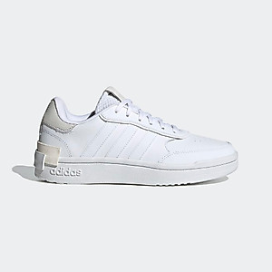adidas Women's Postmove Basketball Shoe, White/White/Chalk White, 6