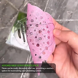 40PCS Disposable Shower Drain Hair Catcher,Large floor drain sticker,Shower Drain Mesh Sticker,Suitable for wash basin, kitchen sink, bathroom floor drain, bathtub(5.9" X 5.9")