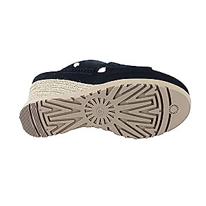 UGG Women's Abbot Slide Wedge Sandal, Black, 9