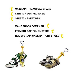 Kids Shoe Stretcher,Shoe Stretcher for Children fit 3-10 Years Old Children,Adjustable Length Width Gifts for Girls Boys