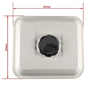 HGC Fuel Tank For Honda GX160 5.5HP GX200 6.5HP GX140 White Engine with Petcock Gas Cap Filter Replaces 17510-ZE1-020ZA