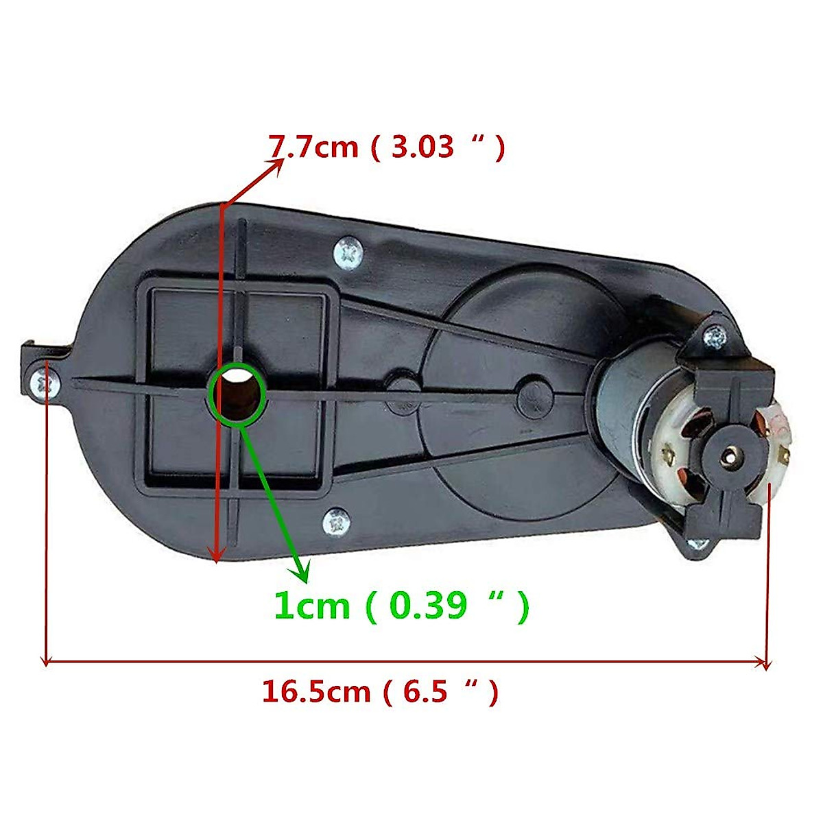 FULIHUA 6V390 18000RPM Gearbox with DC Motor, RS390 6V Motor with Gear Box for Kids Ride-Ons Accessories Children Electric Ride On Car and Motorcycle Replacement Parts