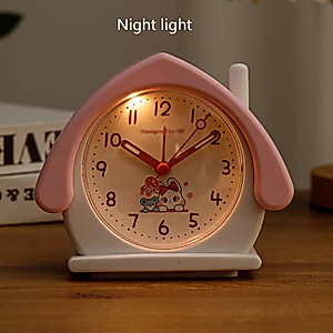 Alarm Clocks Cute Loud Alarm Clock, Kids Alarm Clocks for Bedroom with Silent Non-Ticking and Night Light, Alarm Clock for Kids Teens Girls Bedside Clock (Color : 1)