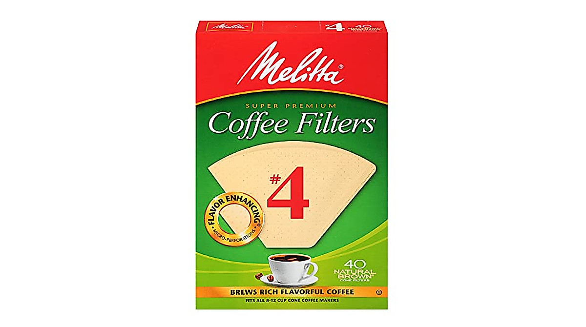 Melitta #4 Cone Coffee Filters: Easy Measure, 80 Count Pack