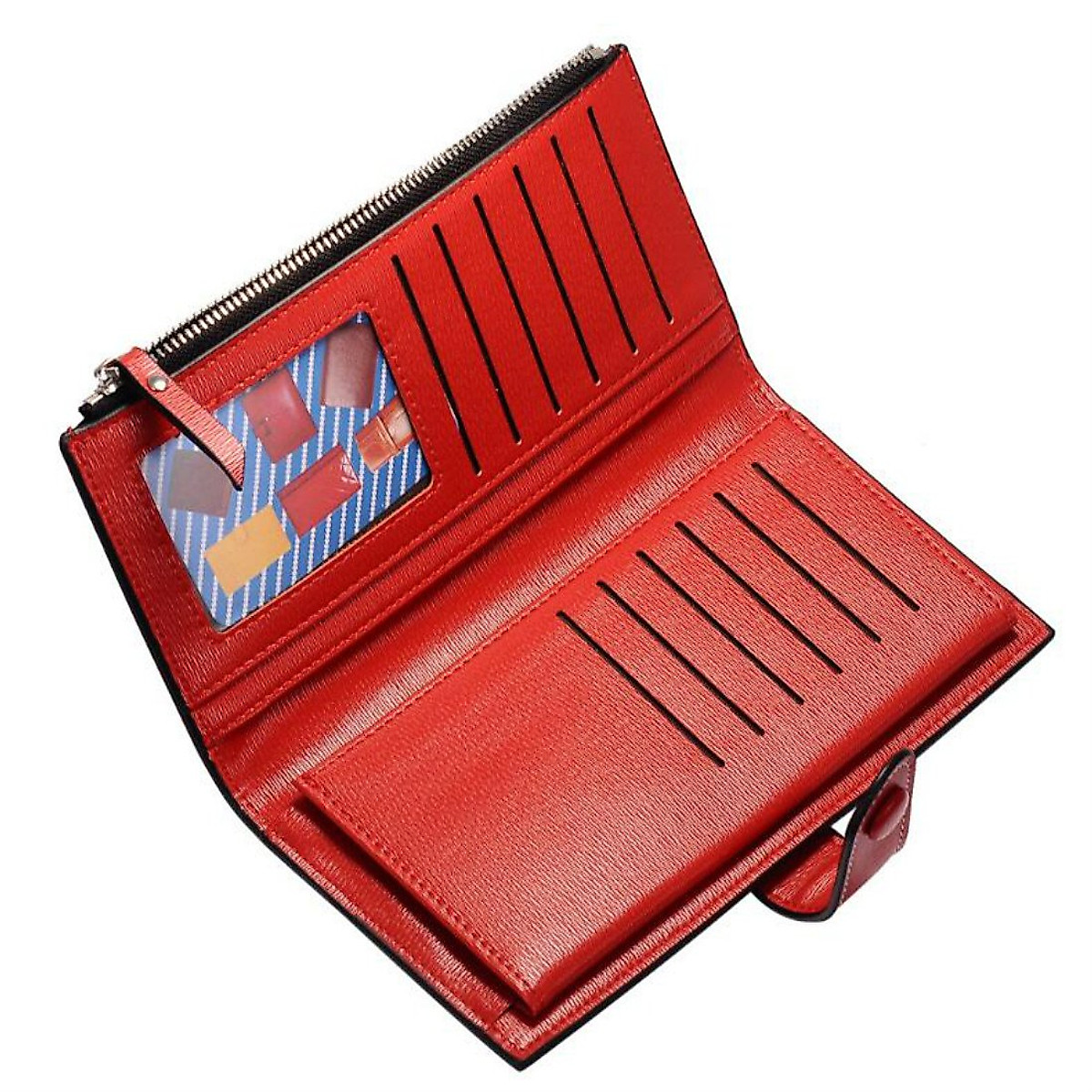 Colygamala Womens Walllet RFID Blocking Bifold Multi Card Holder Zipper Purse Handbag 2018011105-go