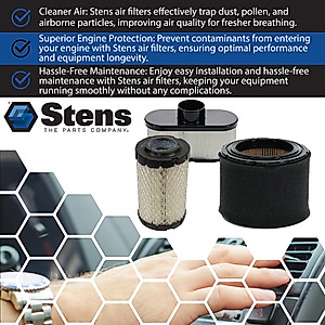 Stens Air Filter 100-160 Compatible with Cub Cadet 1500 Series Tractors, Gravely 988104, 988108, 988109, 988117, 988123, 988124, 988125, 988126, 988127, 991026 and 991032 490-200-0004, 21538200