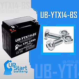 Replacement for 2006 Honda TRX350 Rancher 350 CC Factory Activated, Maintenance Free, ATV Battery - 12V, 12AH, UB-YTX14-BS
