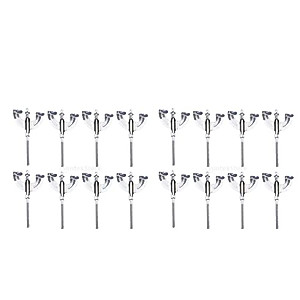 LoveinDIY 16x Durable Bass Drum Claws Hook W/Tension Rods Mount Replacement Chrome