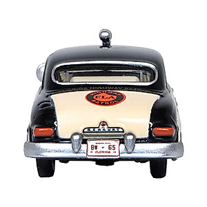 1949 Mercury Monarch Police Black and White Florida Highway Patrol 1/87 (HO) Scale Diecast Model Car by Oxford Diecast 87ME49010