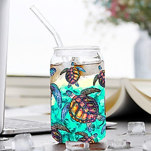 Myhiju UV DTF Cup Wrap Transfer Sticker for Glass Coffee Cups,5 Sheets of Mixed Style UV DTF Transfer Sticker for 16oz Libbey Glass Cups,DIY Waterproof Clear Film Rub on Transfers Stickers Decals.