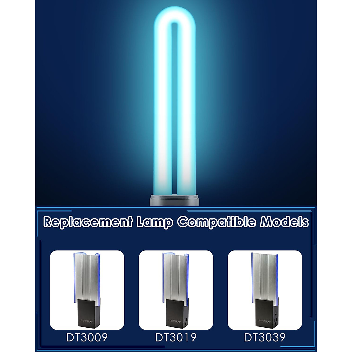 PACETAP 9W 21050 Bulbs Replacement 4 Pack with 18 Pack Sticky Refillable Glue Boards Compatible with DynaTrap Models DT3009, DT3019 and DT3039