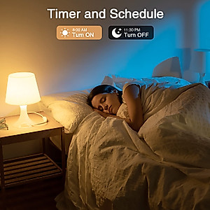 Smart Bulb, Wi-Fi Light Bulb That Compatible with Alexa and Google Home, LED Warm White Dimmable 2700K Light Bulb, A19 E26 800 Lumens, 75w Equivalent, 2.4GHz Wi-Fi Only, 4 Pack