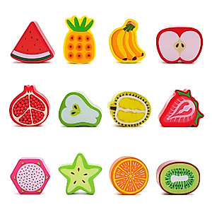 CUTE STONE Montessori Wooden Stacking Toys, Learning Sorting Toys for Toddlers, Baby, Kids, Boys and Girls