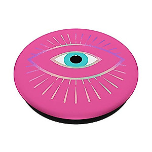 Rainbow Evil Eye Pink PopSockets Swappable PopGrip