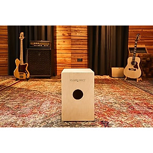 Meinl Percussion Snarecraft Cajon Box Drum with Internal Snares and Bass Tone for Acoustic Music — Made in Europe — Play with Your Hands, Baltic Birch, 2-Year Warranty, Burl Wood (SC80BW)