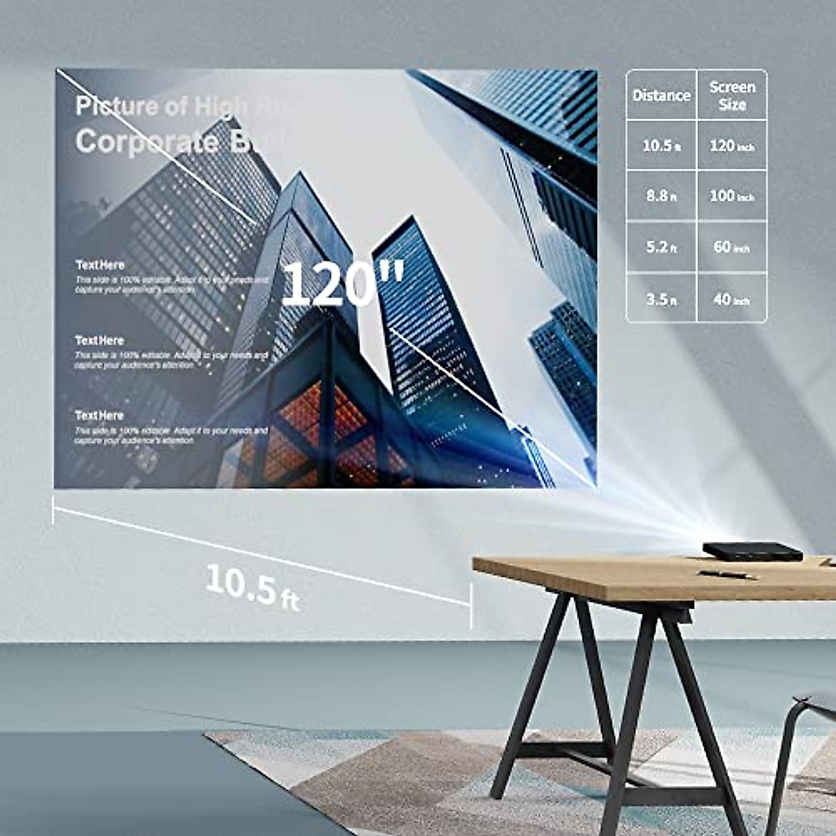 WEMAX Go Advanced Portable Smart Laser Projector, 1080p Mini Projector, 4K Support, Stream Netflix, Built-in Battery, Auto Keystone, Bluetooth 5.0, Perfect for Mobile Business, Outdoor Night Movies