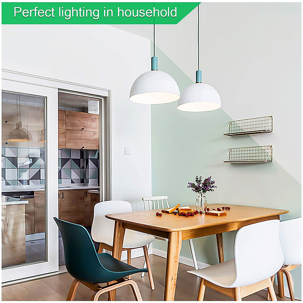 MAXvolador 12-Pack E12 Candelabra LED Bulbs 60W Equivalent, 6W 600 LM Chandelier Light Bulb 5000K, B11 Candle lamp with Candelabra Base, Non-Dimmable