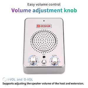 DESHUN Window intercom System Dual Way, Window Speakers, A walkie-Talkie That can be Attached to Glass,Built-in Microphone, intercom System for The Business/Bank/Office/Hospital/Station/Catering