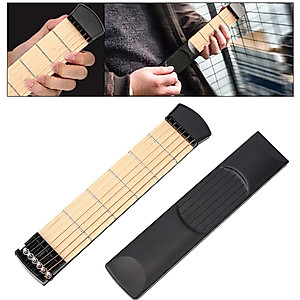 Caredy Portable Portable Guitar, Durable Lightweight 6 Fret Guitar, for Guitar Beginners for Professional Guitarist