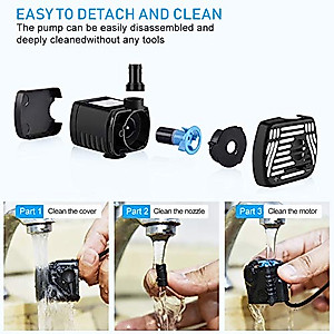 USB Water Pump fountain pump Submersible Water Pump 3W for Pet fountain pet Water Dispenser DC 3.5-9V Water Fountain Pump
