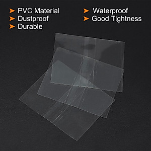 PATIKIL 45x40mm Perforated Shrink Bands, 250 Pack PVC Heat Shrink Wrap Band Fits Cap Diameter 0.87 to 1.06 Inch for Jars Cans, Clear