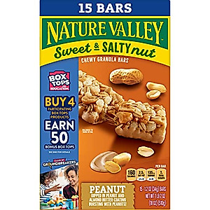 Nature Valley Granola Bars, Sweet and Salty Nut, Peanut, 1.2 oz, 15 ct