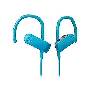 Audio-Technica ATH-SPORT50BTBK SonicSport Bluetooth Wireless In-Ear Headphones, Blue