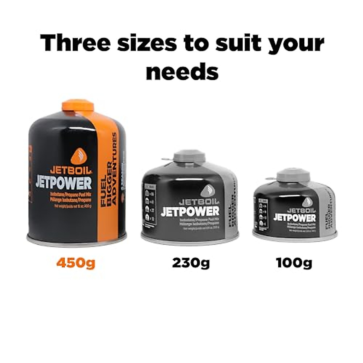 Jetboil Jetpower Fuel for Jetboil Camping and Backpacking Stoves, 450 Grams