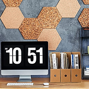 24 Pcs Magazine Holder Magazine File Holder Paper Folder Document Magazine Organizer Desk Magazine Storage Box Cardboard Book Bins for School Office Desk Supplies, 10.6 x 10.2 x 3.5 Inch（Brown）