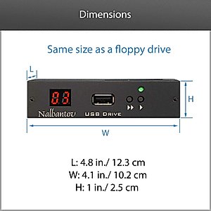 Nalbantov USB Floppy Disk Drive Emulator N-Drive 100 for Akai MPC-60 MK II (MPC60 MK2)