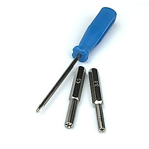 ATK253 3.8 mm & 4.5 security screwdriver game Bit tool set for Nintendo system and cartridge (Super, Conosle, games, NES cart, SNES, Gamecube, Gameboy, GBA, Sega Genesis, N64 games, boy) 3.8mm 4.5mm