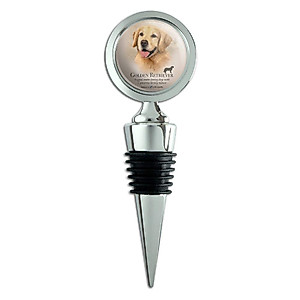 Golden Retriever Dog Breed Wine Bottle Stopper