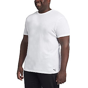 PUMA mens Big & Tall 3 Pack Classic T Shirt, White Traditional, 3X-Large Tall US