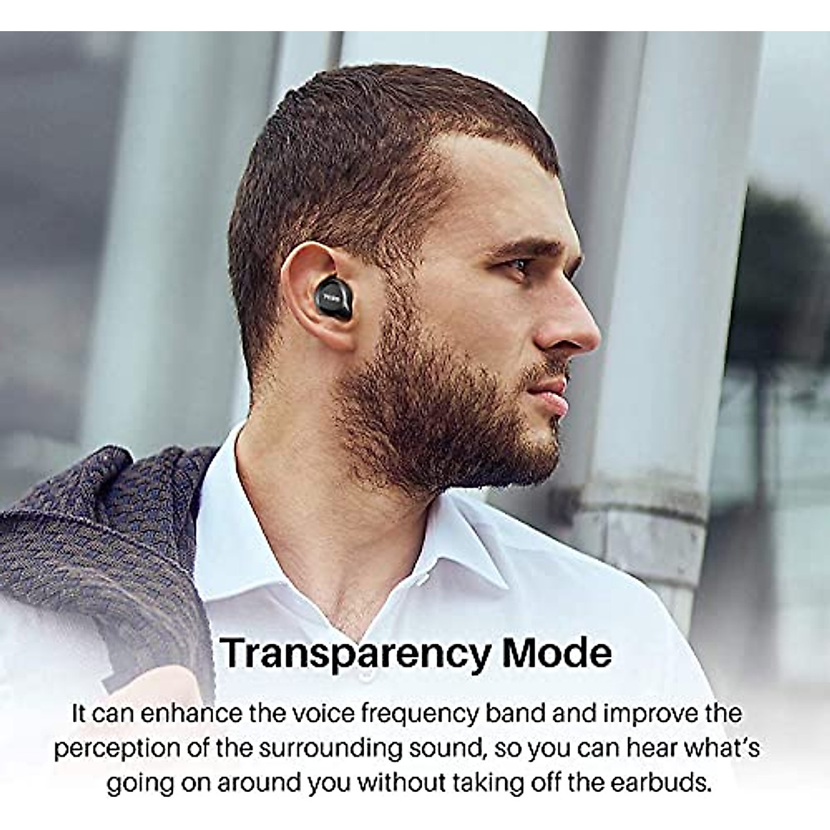 TOZO NC7 2020 Hybrid Active Noise Cancelling Wireless Earbuds in-Ear Detection Headphones IPX6 Waterproof Bluetooth 5.0 Stereo Earphones Immersive Sound Premium Deep Bass Headset