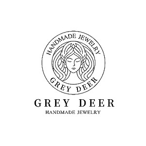 𝕲𝖗𝖊𝖞 𝖉𝖊𝖊𝖗 - Stunning Aquamarine Beaded Bracelets - Handmade Beaded Bracelets - Elegant Friendship Bracelet Crystals and Healing Stones - Perfect Gift for Men and Women - 8mm