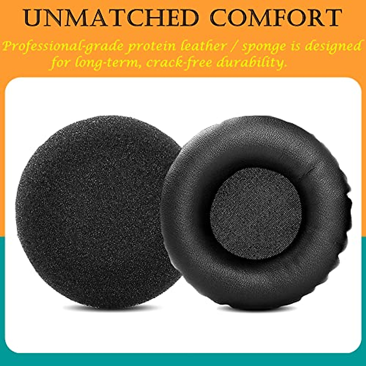 TaiZiChangQin 4 Pcs Ear Pads Ear Cushion Sponge Earpads Foam Replacement Compatible with Plantronics Cs500xd Cs510 Cs520 Xd Cs540 Headphone