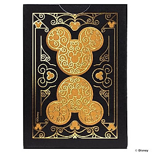 Bicycle Disney Mickey Mouse Inspired Black and Gold Playing Cards