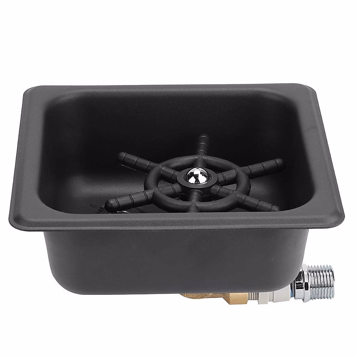 Cup Rinser,Matte Black Stainless Steel Automatic Cup Rinser Washer er for Hotel Bar Coffee Tea Shop Cup Rinsercup Rinser Er Washer Stainless Pitcher Rinser Steaming Pitcher Rinser