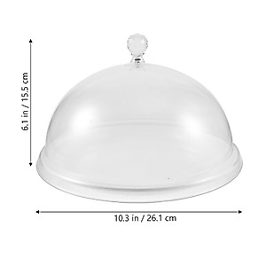 Fruit Snack Tasting Plate Cake Plate with Cover Portable Food Container Cake Display Stand Bread Tray Snack Stand Fruit Tray Cake Plate for Wedding Snack Dish Cake Serving Tray