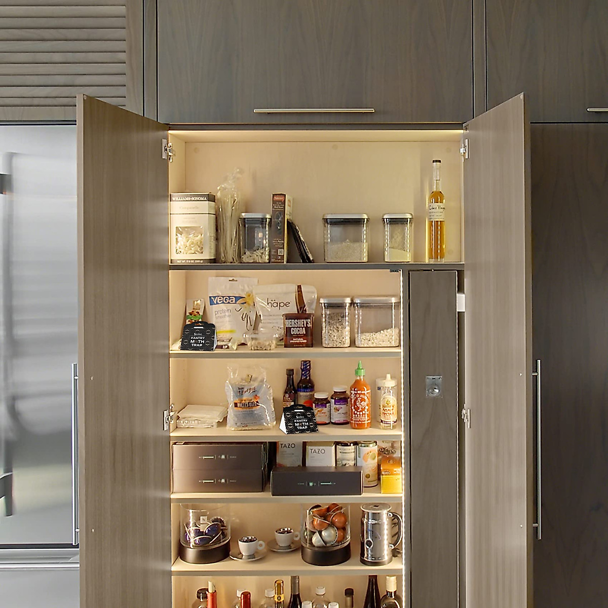 Redeo Pantry Moth Traps with Pheromones Safe and Non-Toxic Sticky Glue Trap for Food, Cupboard and Meal Moths in Your Kitchen Pantry Moth Killer with No Insecticides for House (6)