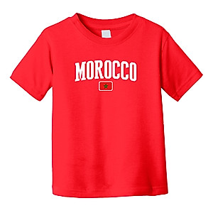 Morocco toddler soccer T-shirt national team for world cup 2022 boys girls kids Moroccan