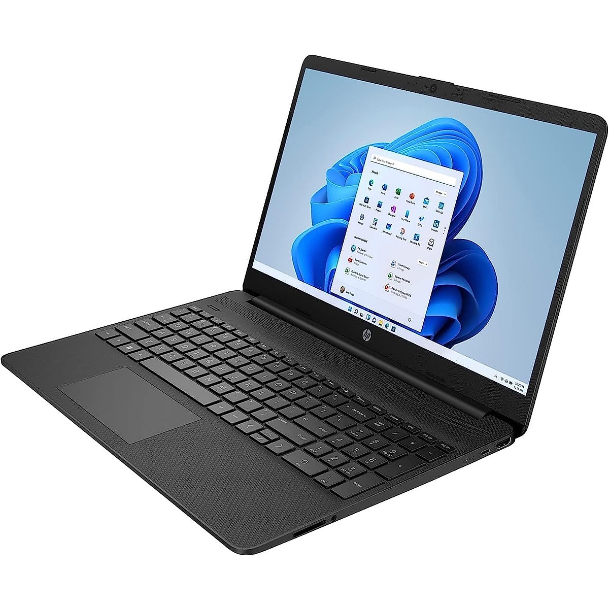 HP Laptop 15-DY5007CA 15.6-inch FHD IPS Notebook Intel Core i5-1235U Iris Xe Graphics 8GB DDR4 RAM, 512GB PCie SSD Computer PC Storage USB HDMI Port Bluetooth WiFi Windows 11 Home, Jet Black (Renewed)