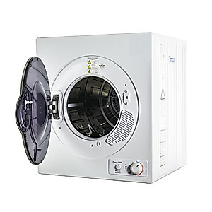 Equator 3.5 cu.ft. 110 V Front Load Compact Short Auto/Time Dryer in White