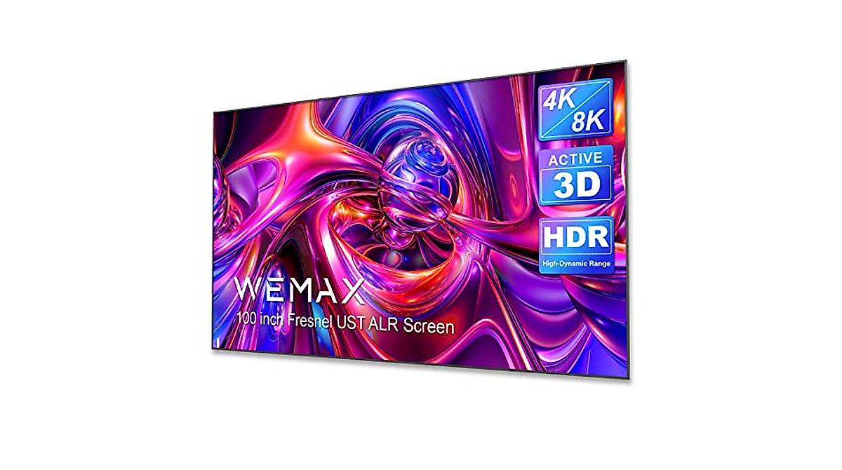WEMAX 100" ALR UST Projector Screen - 4K/8K Home Cinema