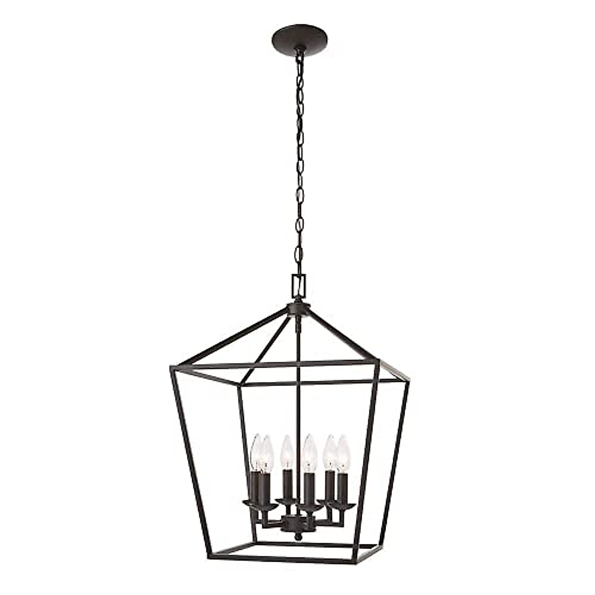 Home Decorators Collection Weyburn 6-Light Bronze Caged Chandelier