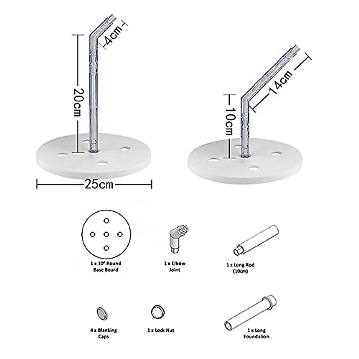 UgyDuky Hanging Decorative Cake Stand Anti Gravity Cake Pouring Kit Reusable Ice Cream Cake Stand for DIY Height Adjustable Floating Cake Stand for Birthday Wedding Graduation Baby Shower Party