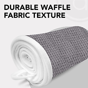 desired body Gym Towels for Sweat (2 Pack) - Absorbent Waffle Fabric Texture Yoga Towel for Gym, Sports, and Exercise - Odor-Free, and Lightweight - for Men and Women - Grey