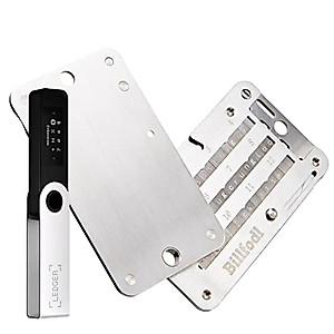 Billfodl [Bundle] Ledger Nano S Plus Hardware Wallet for Seed Words Backup | The Best Crypto Wallet + Cold Wallet for Crypto Compatible with BIP39 Wallets. Store Bitcoin, Ethereum, NFTs and more