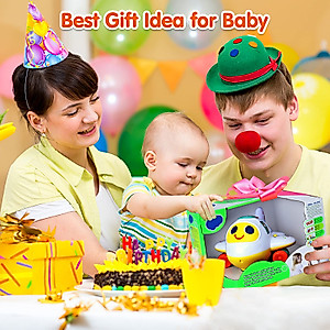Baby Toy for 1 Years Old Boys Girls Gift Bump & Go Airplane Crawling Baby toys 12-18 Months Infant Tummy Time Toys with Light & Sound for 6 7 8 9 10 11 12 Month Walking Music First Birhthday Gift Toys