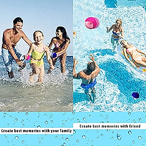 Guard Glasses Water Skipping Ball Summer Beach Ball 2-Pack Water Bouncing Balls Grip Ball for Beach Swimming Pool River Lake, Blue